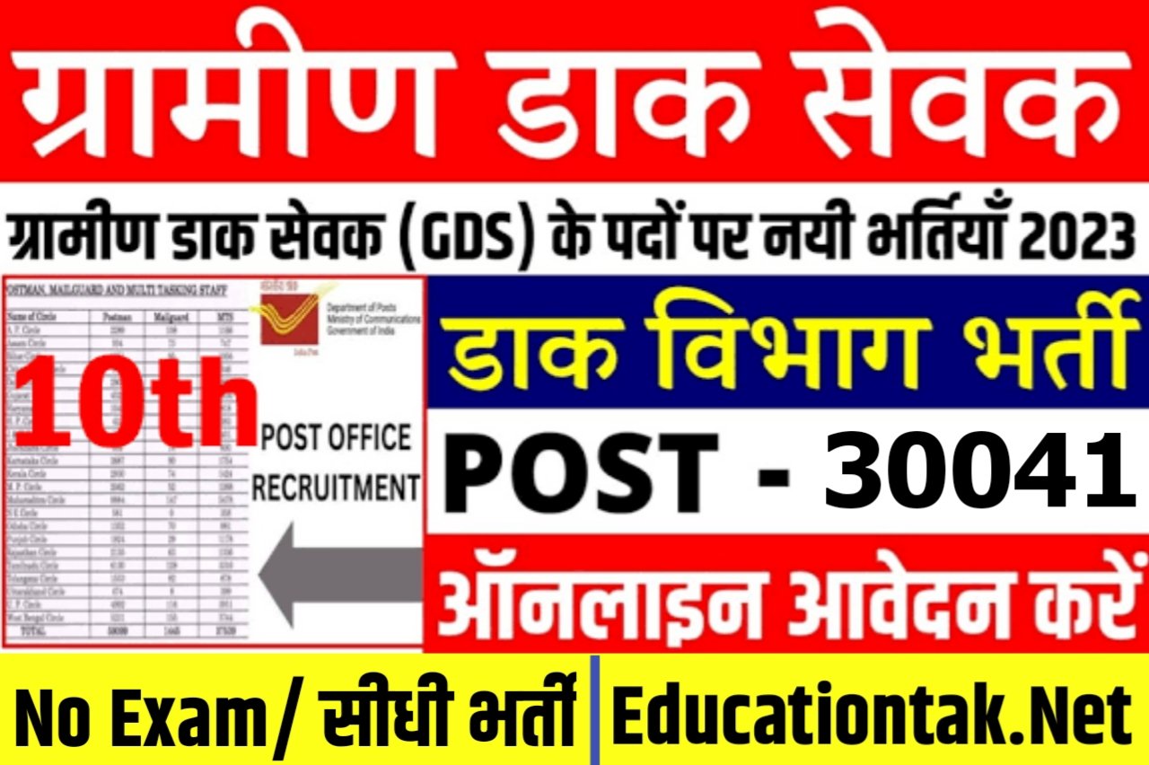 India Post GDS Recruitment 2023, Apply Online...